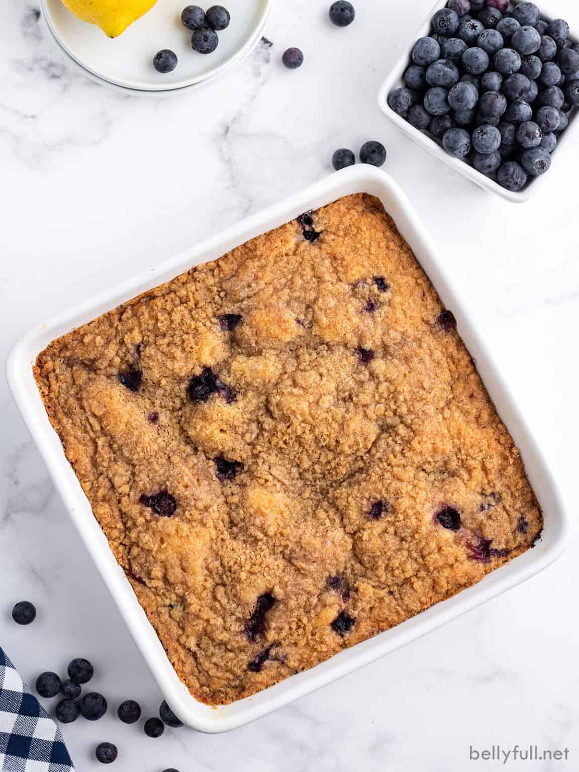 Blueberry Buckle {Old Fashioned Recipe!} - Belly Full