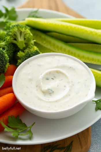 Homemade Ranch Dip Recipe (in 5 minutes!) - Belly Full