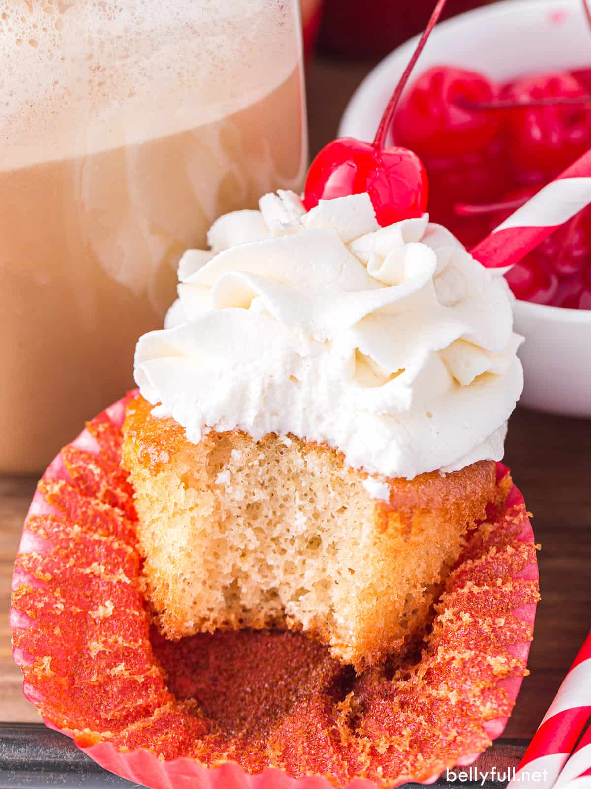Root Beer Float Cupcakes - Belly Full