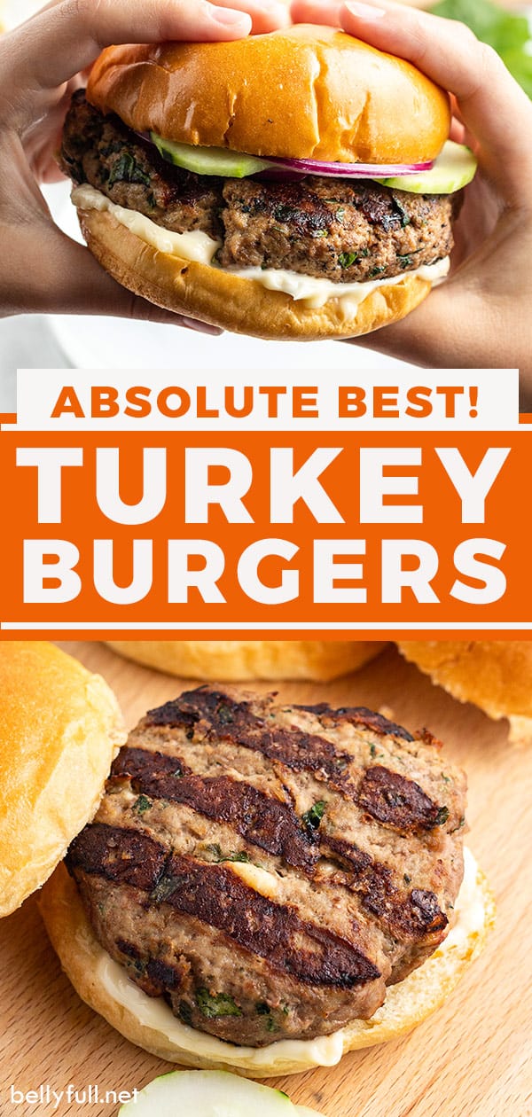 Best Turkey Burgers Recipe - Belly Full