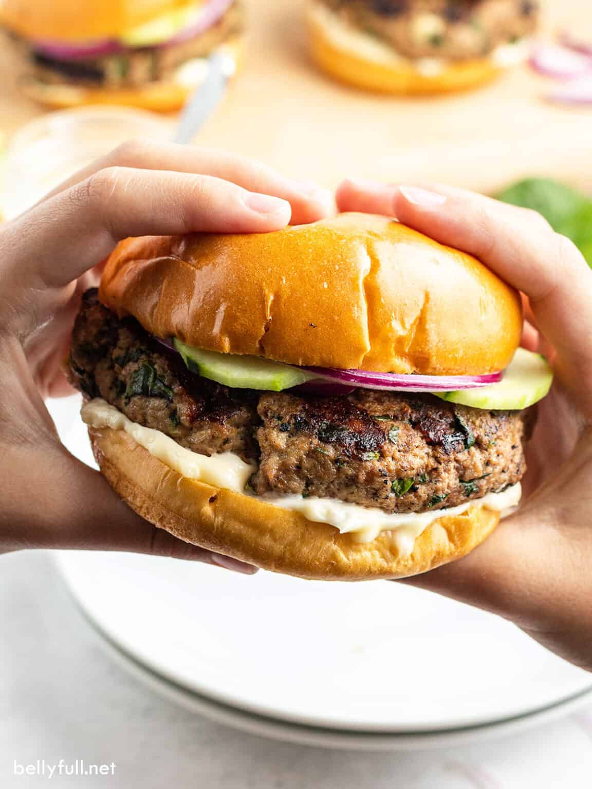 Best Turkey Burgers Recipe - Belly Full