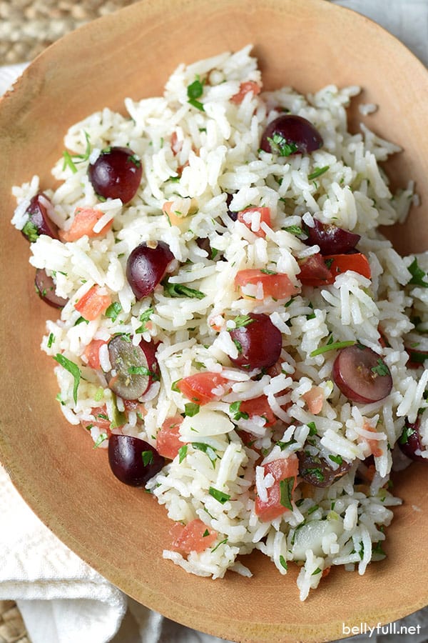 Mexican Cold Rice Salad - Belly Full
