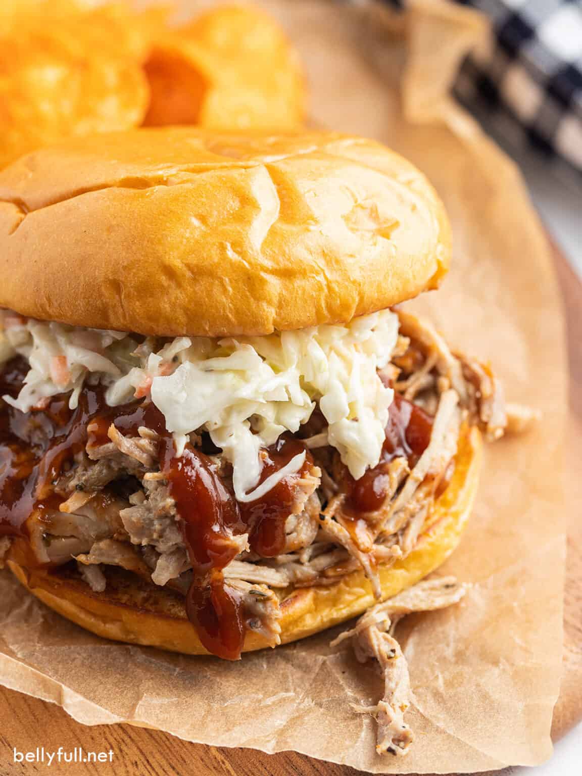 Pulled Pork {oven, slow cooker, or instant pot} | Belly Full