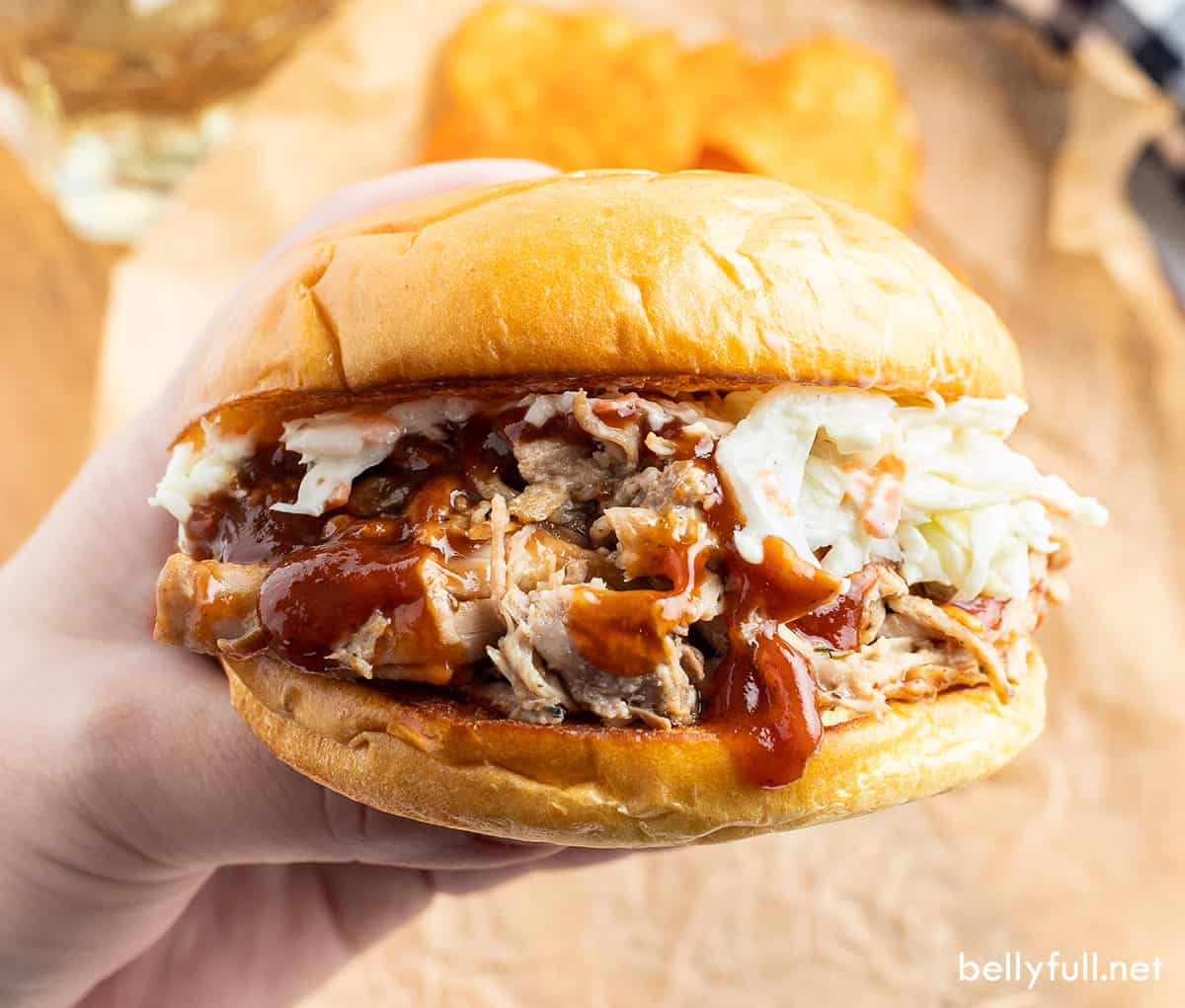 Pulled Pork {oven, slow cooker, or instant pot} | Belly Full