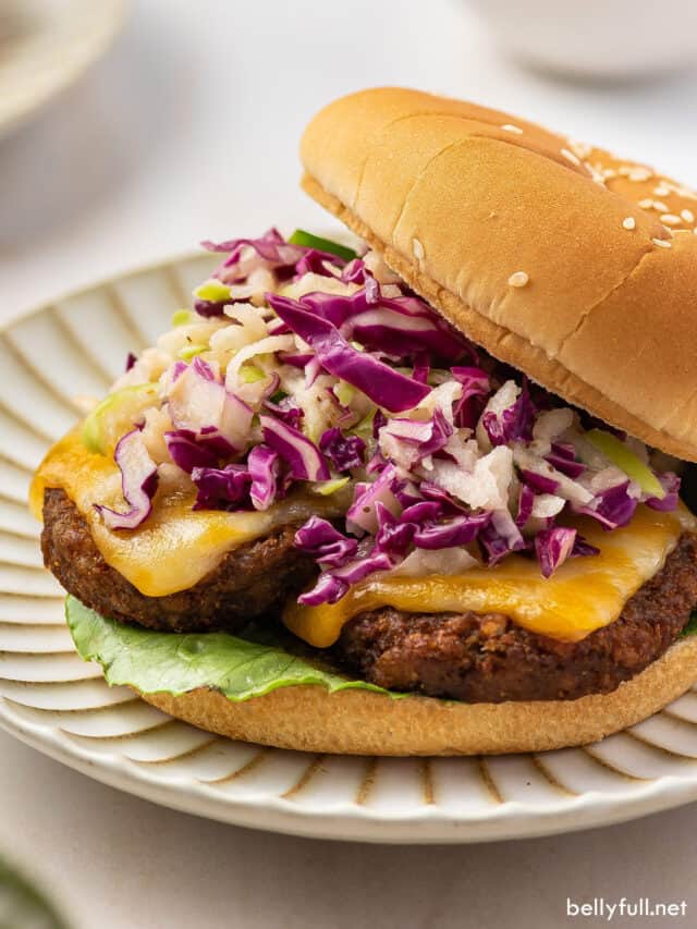 Red Cabbage Slaw Recipe {with apple!} - Belly Full