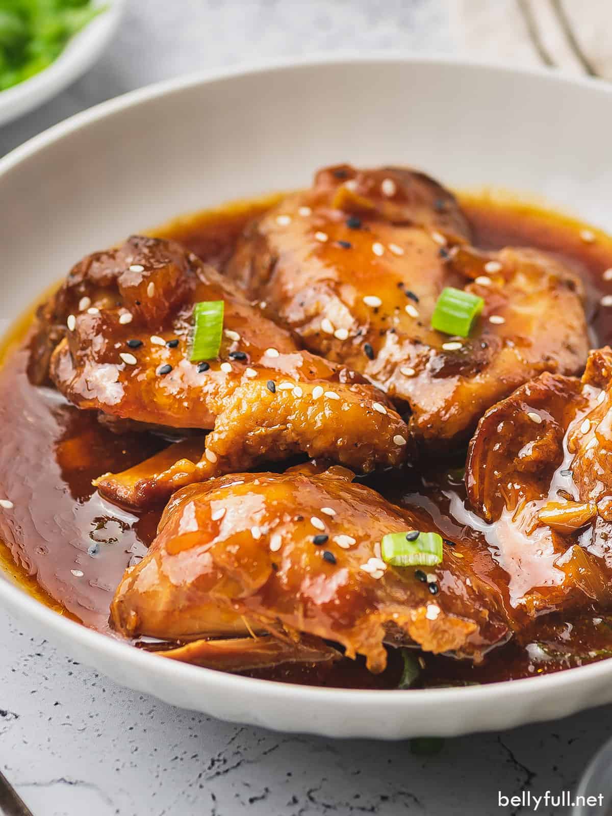 Honey Garlic Chicken Recipe {slow cooker} - Belly Full