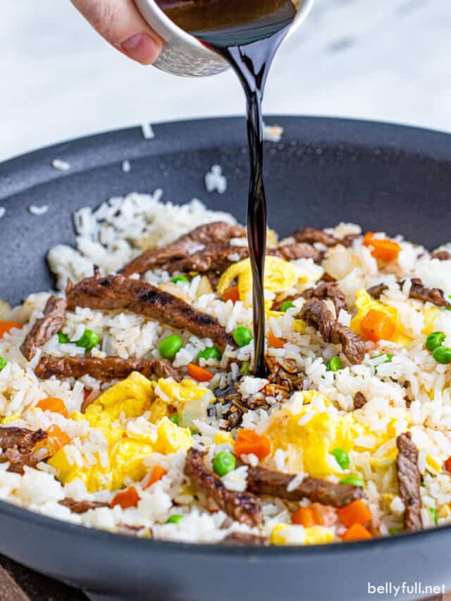 Beef Fried Rice Recipe | Belly Full