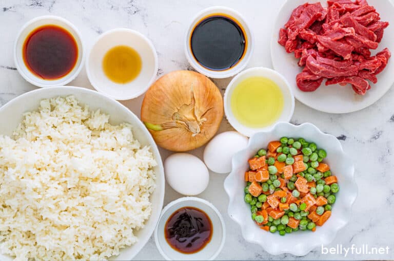 Beef Fried Rice Recipe - Belly Full