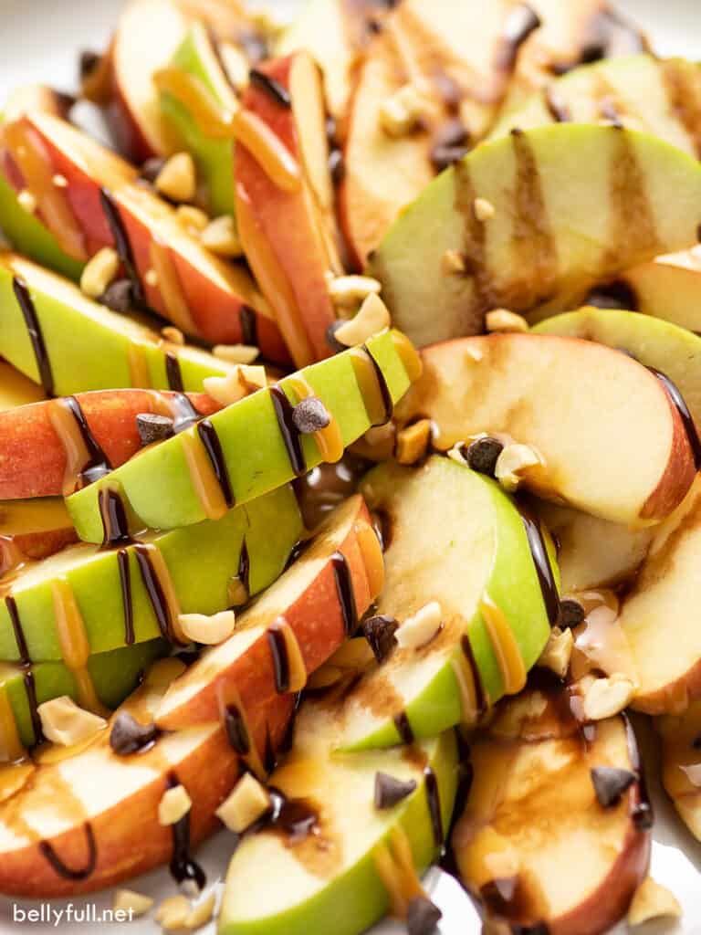 Caramel Apple Nachos Recipe - Belly Full