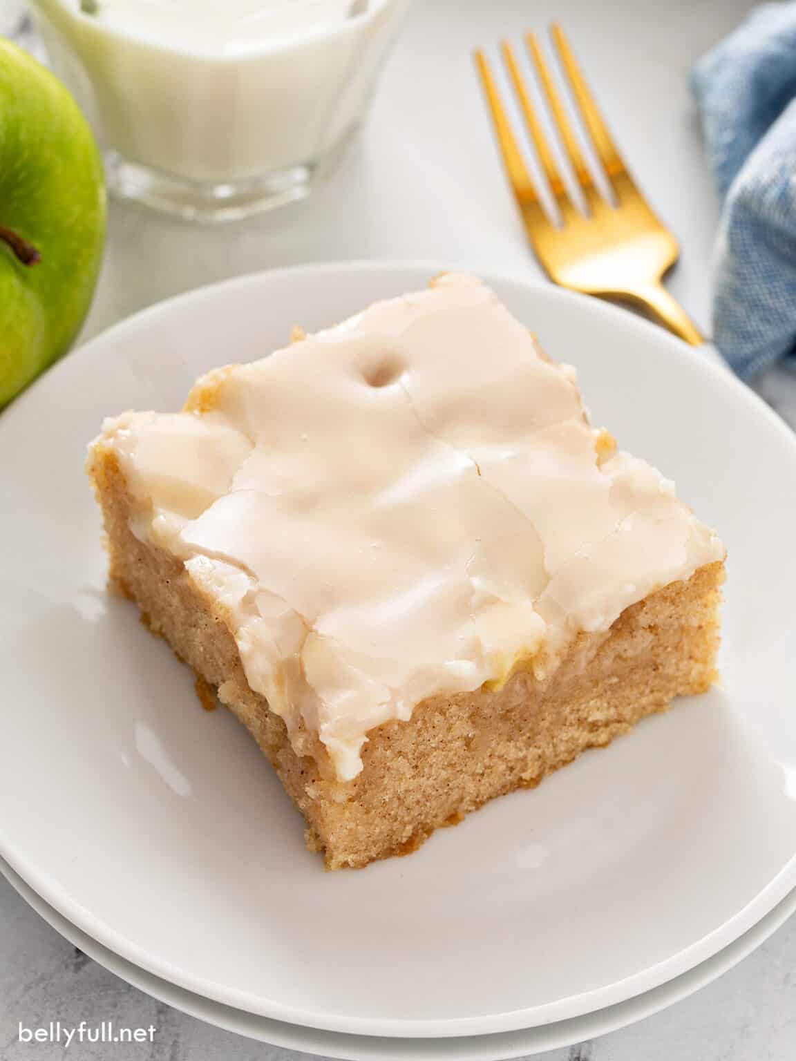 Caramel Apple Sheet Cake Recipe - Belly Full