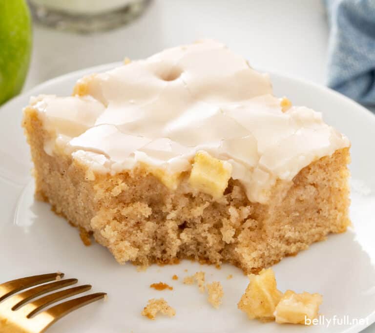 Caramel Apple Sheet Cake Recipe - Belly Full