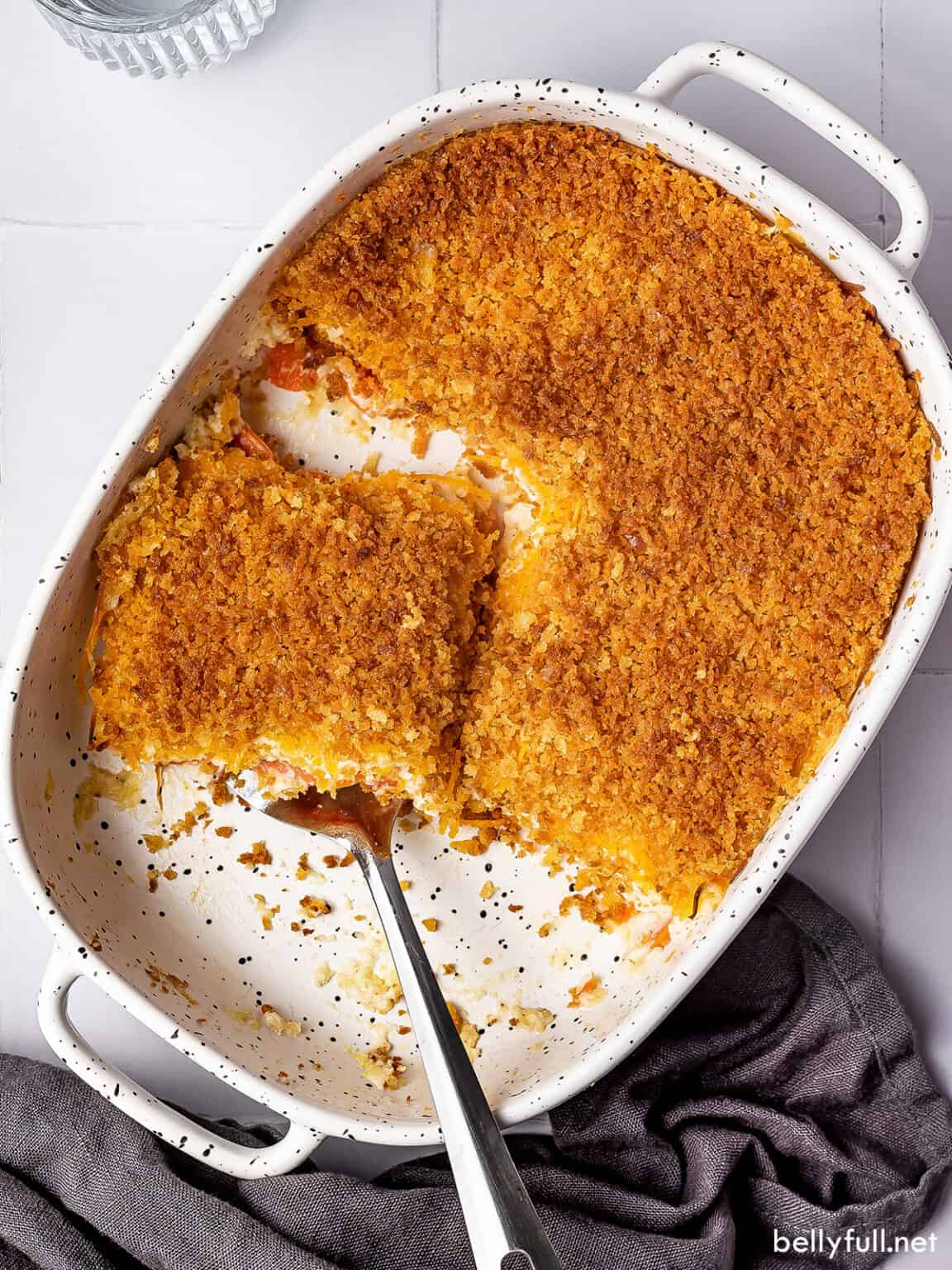 Cheesy Carrot Casserole - Belly Full