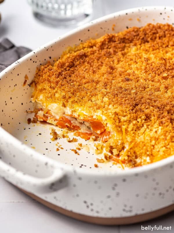 Cheesy Carrot Casserole - Belly Full