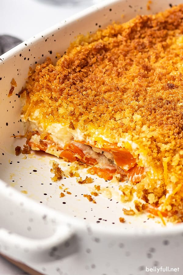 Cheesy Carrot Casserole - Belly Full