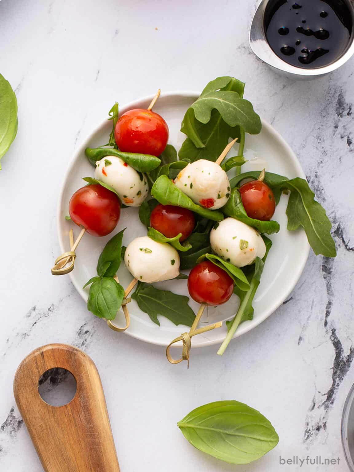 Mini Caprese Skewers - Belly Full