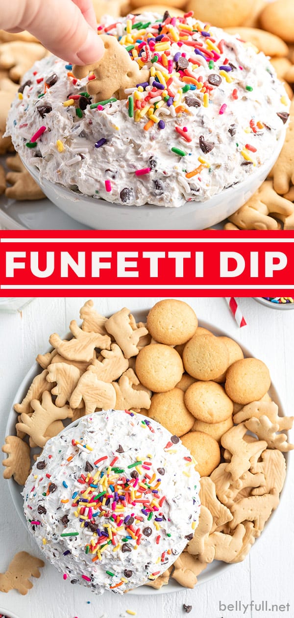 Funfetti Dip Recipe {easy and no bake}- Belly Full