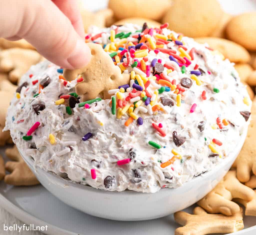 Funfetti Dip Recipe {easy and no bake}- Belly Full