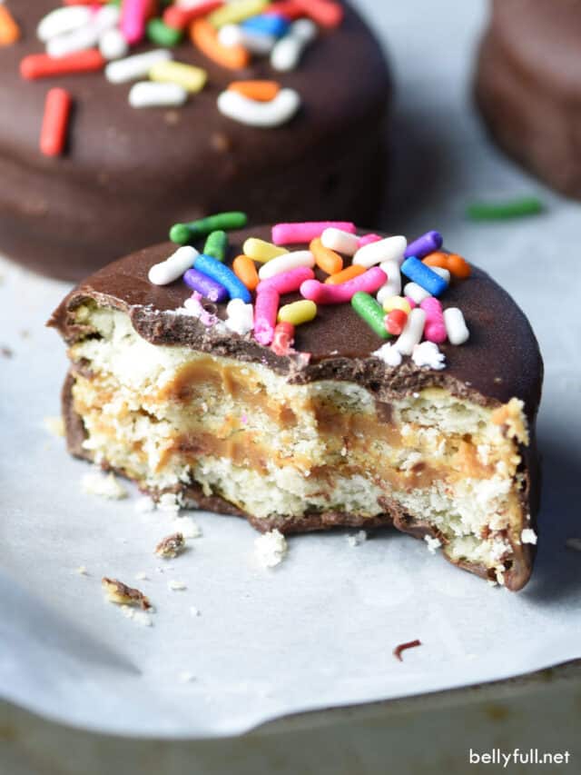 Easy Ritz Cracker Cookies {no bake} - Belly Full