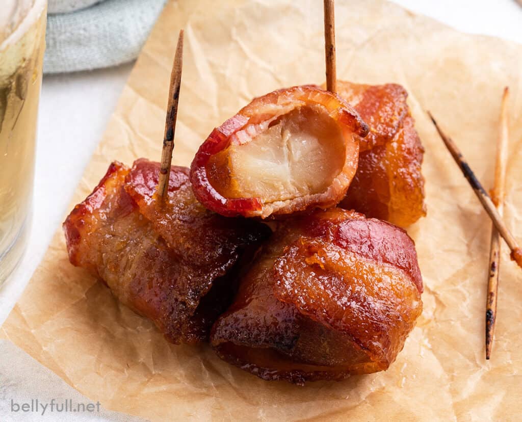 Bacon Wrapped Water Chestnuts - Belly Full