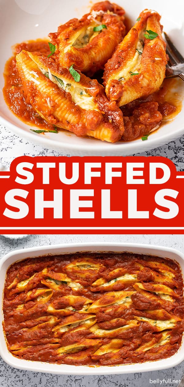 Easy Stuffed Shells Recipe - Belly Full