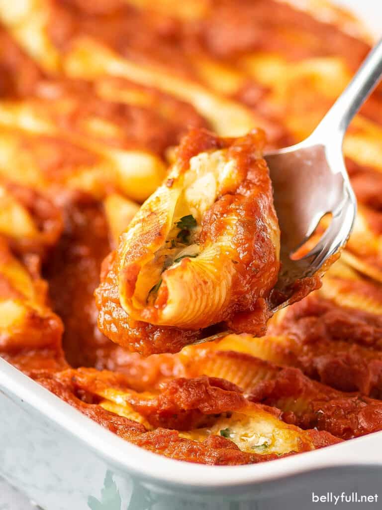 Easy Stuffed Shells Recipe - Belly Full