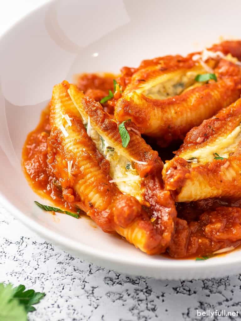 Easy Stuffed Shells Recipe - Belly Full