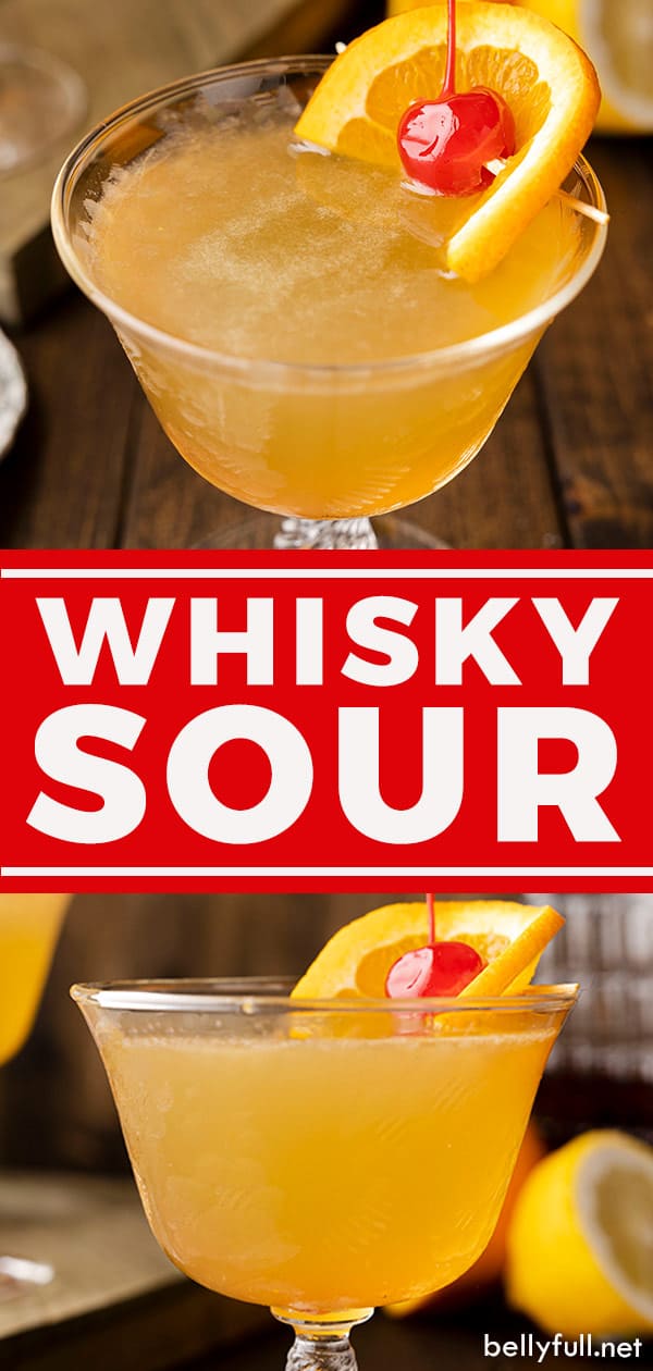 Classic Whiskey Sour Recipe - Belly Full