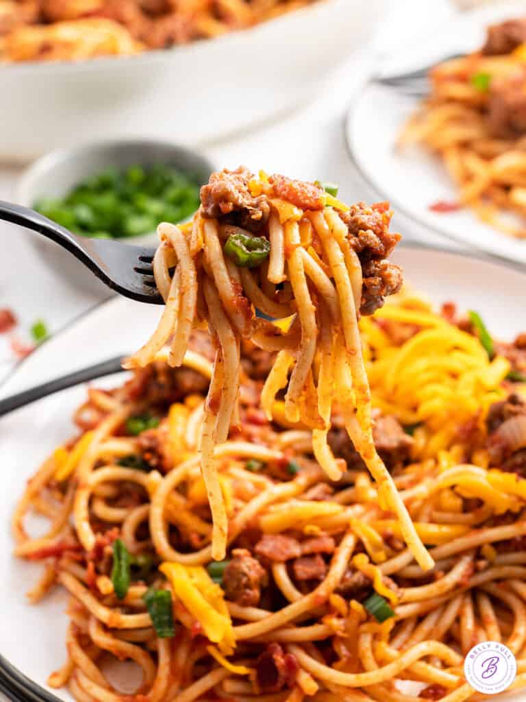 Easy Cowboy Spaghetti Recipe - Belly Full