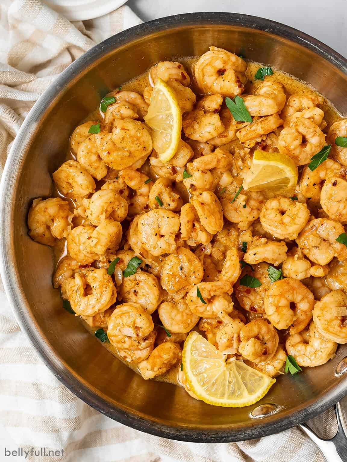 Garlic Butter Shrimp Recipe {in 15 minutes!} - Belly Full