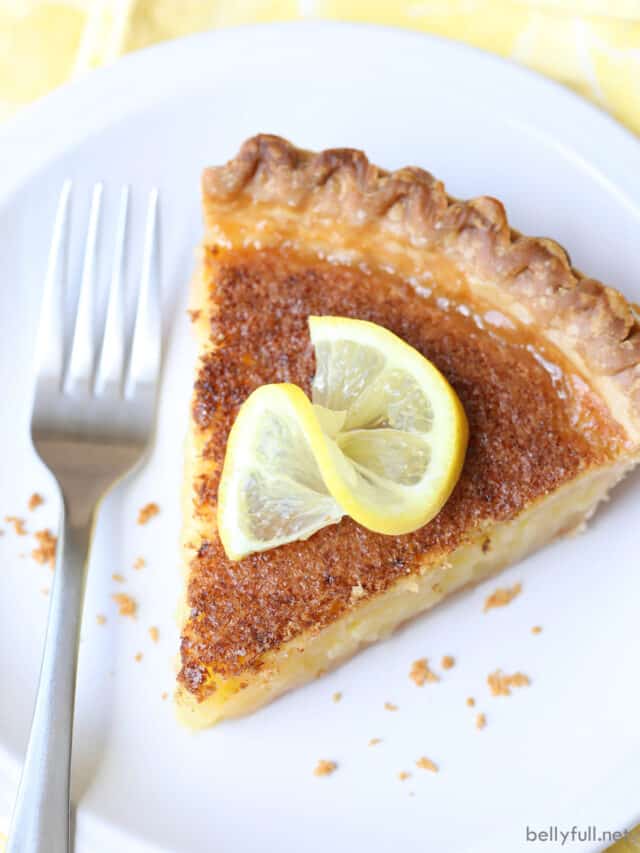 Easy Lemon Curd Pie - Belly Full