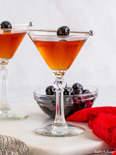 Classic Manhattan Cocktail Recipe - Belly Full