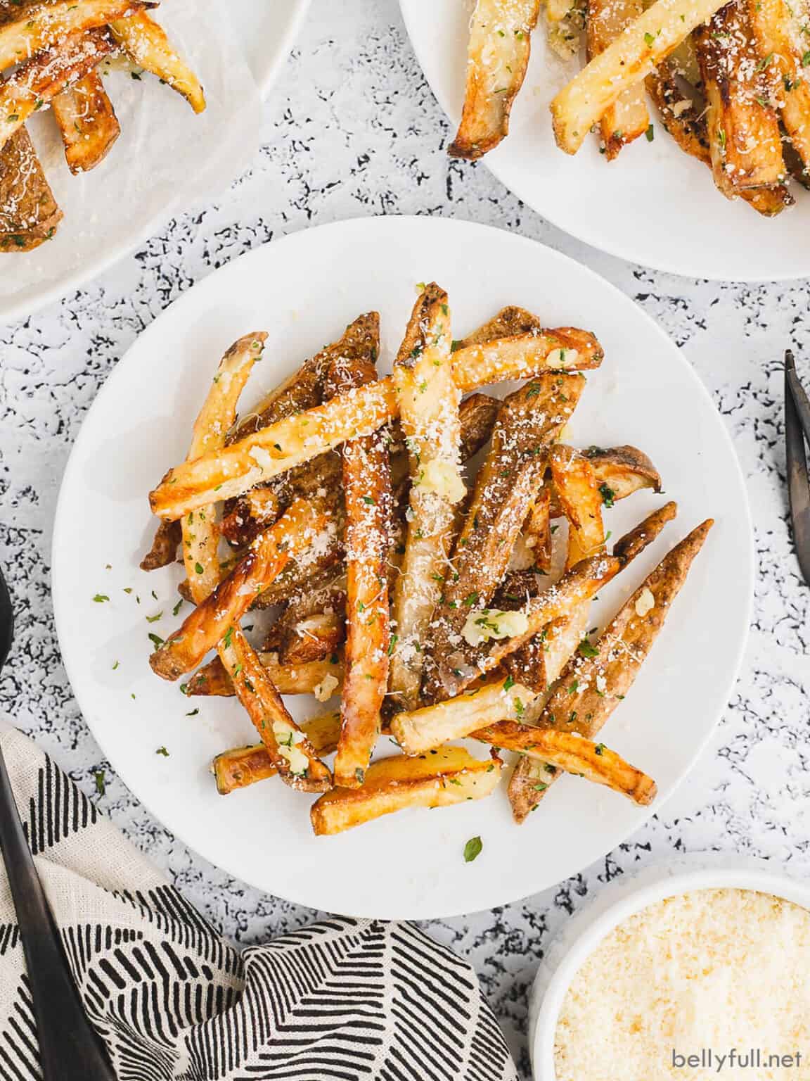 Garlic Parmesan Air Fryer French Fries - Belly Full