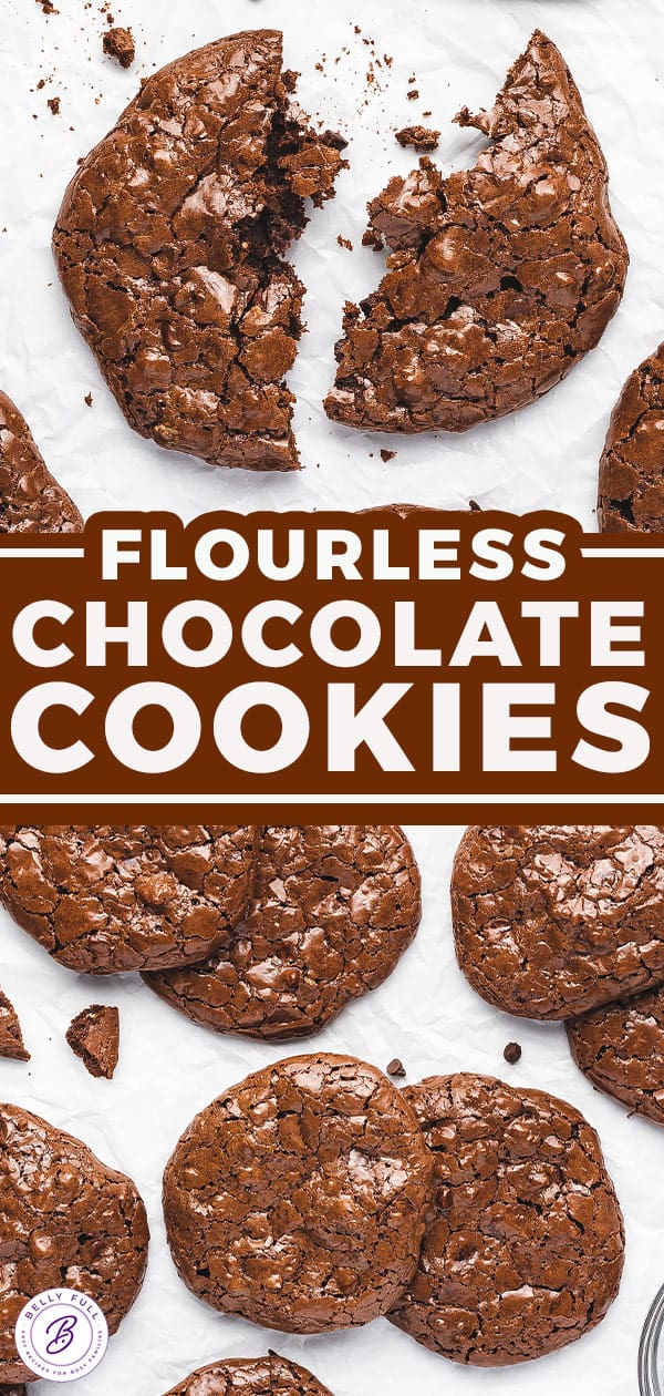 Flourless Chocolate Cookies Recipe - Belly Full