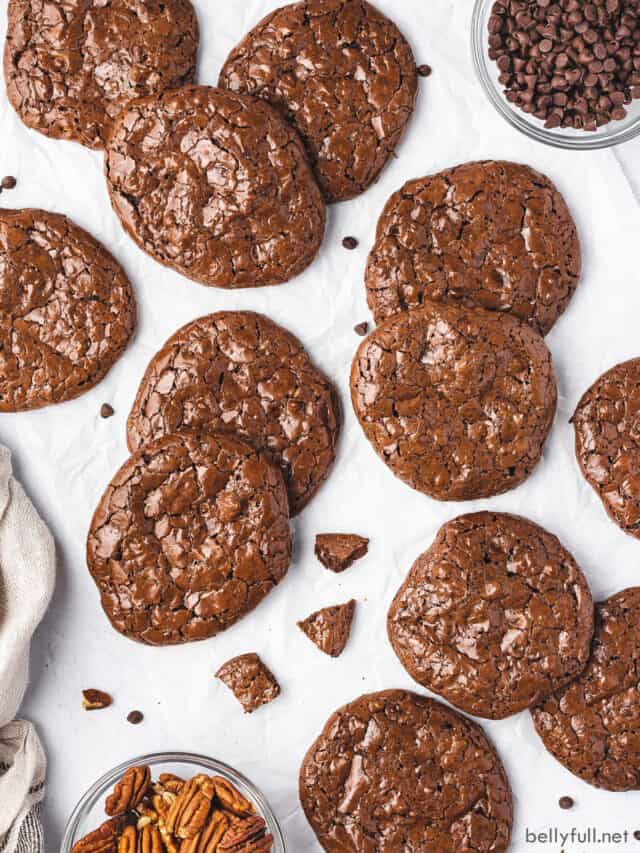 Flourless Chocolate Cookies Recipe - Belly Full