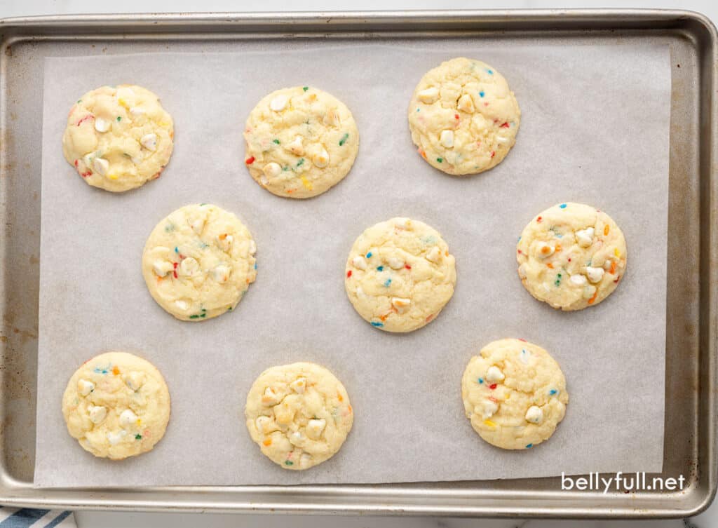 Funfetti Cake Mix Cookies - Belly Full