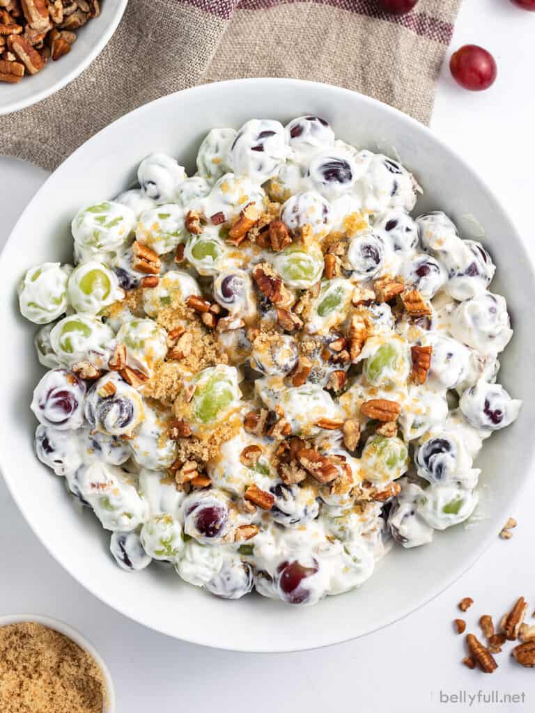 Creamy Grape Salad Recipe - Belly Full