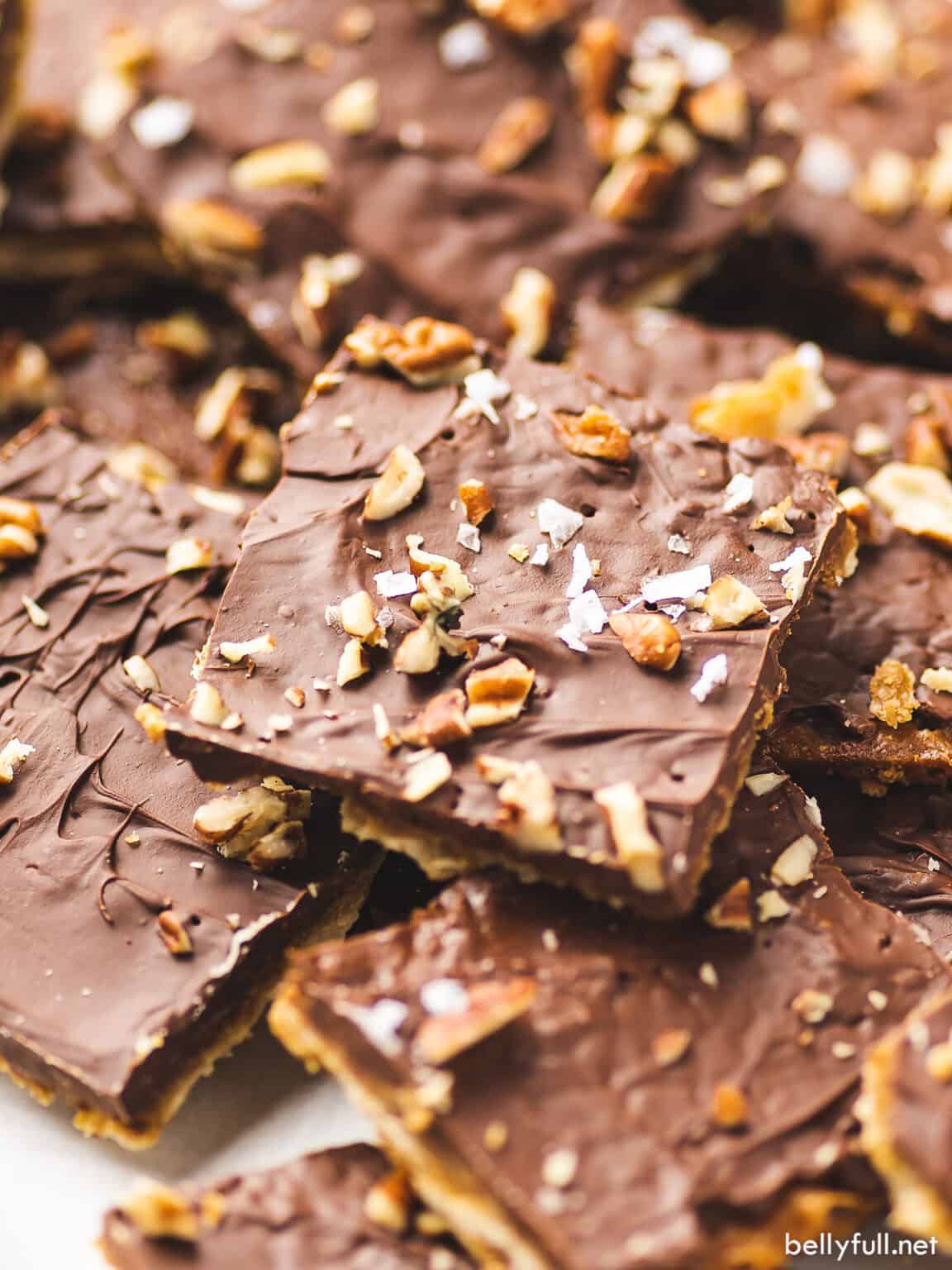 Matzo Toffee Recipe - Belly Full