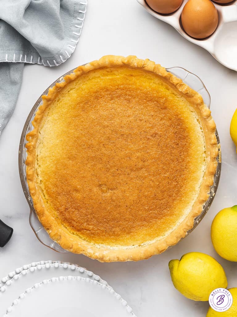 Lemon Curd Pie - Belly Full