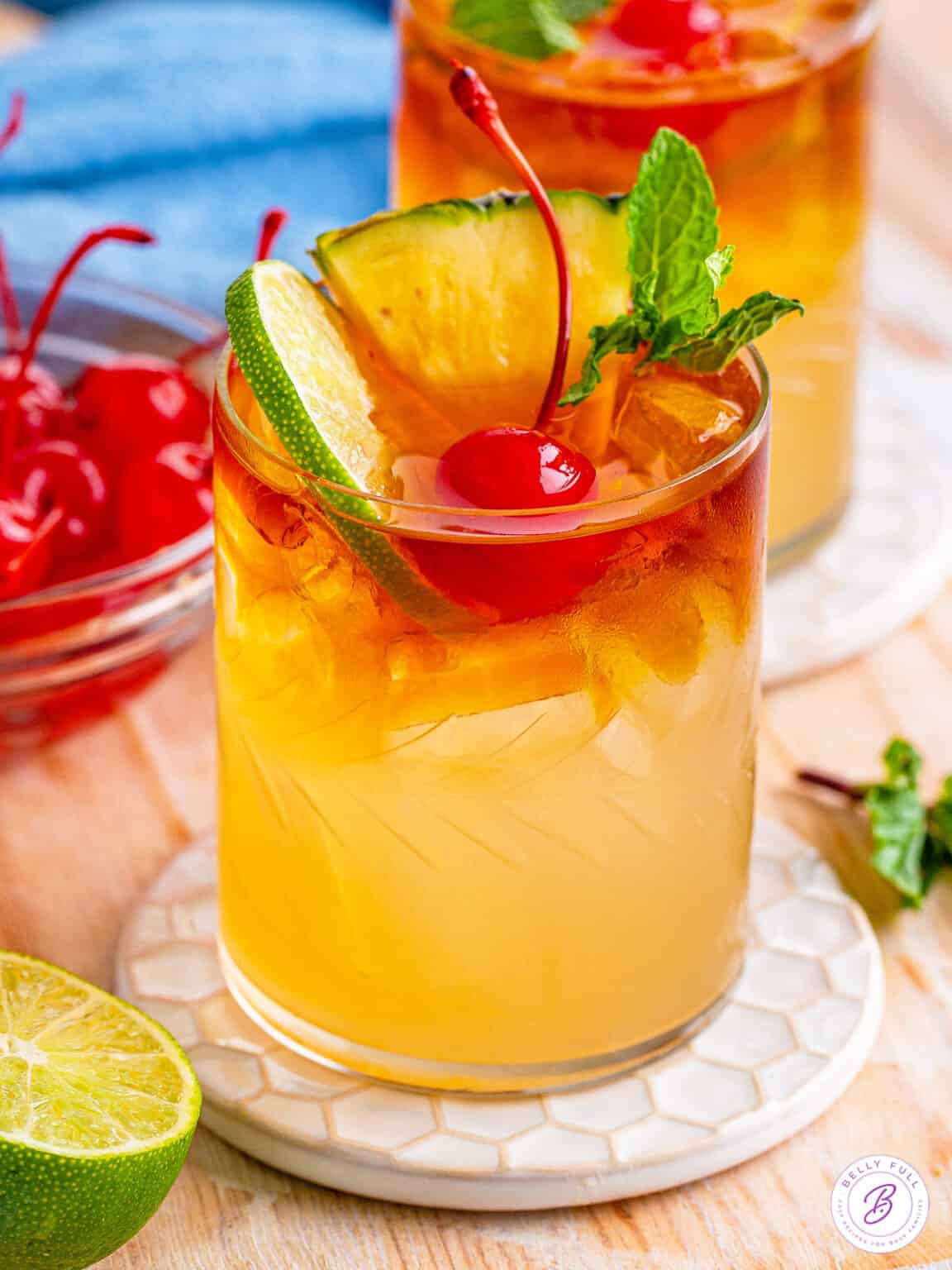 Mai Tai Recipe {Classic Cocktail} - Belly Full