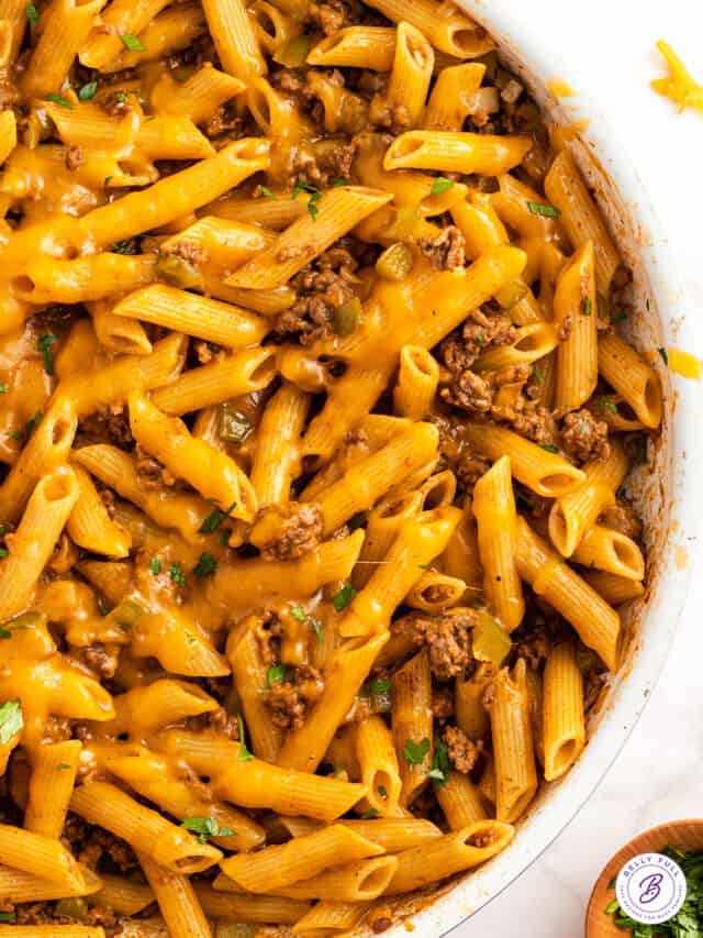 Easy Sloppy Joe Pasta {One Pot} - Belly Full