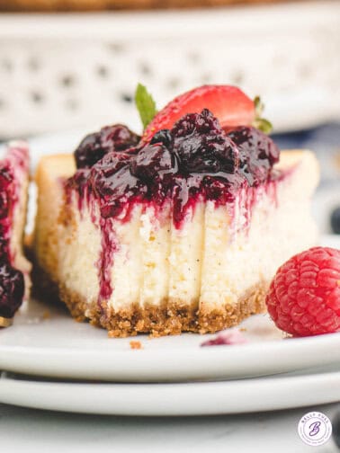 Easy Instant Pot Cheesecake Recipe - Belly Full