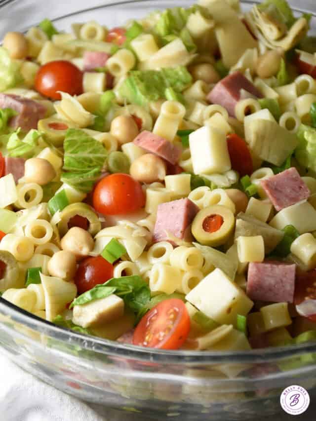 Easy Spaghetti Salad - Belly Full