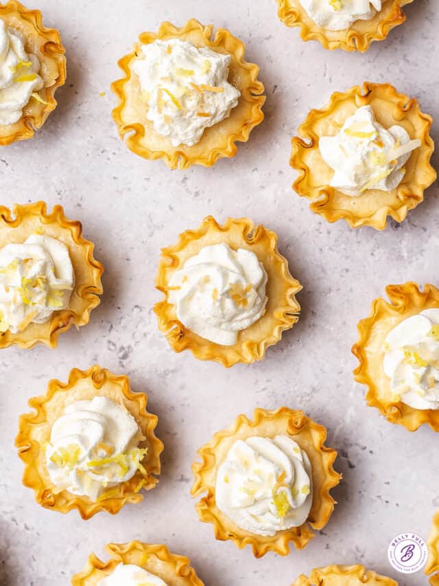 Easy Mini Lemon Tarts - Belly Full