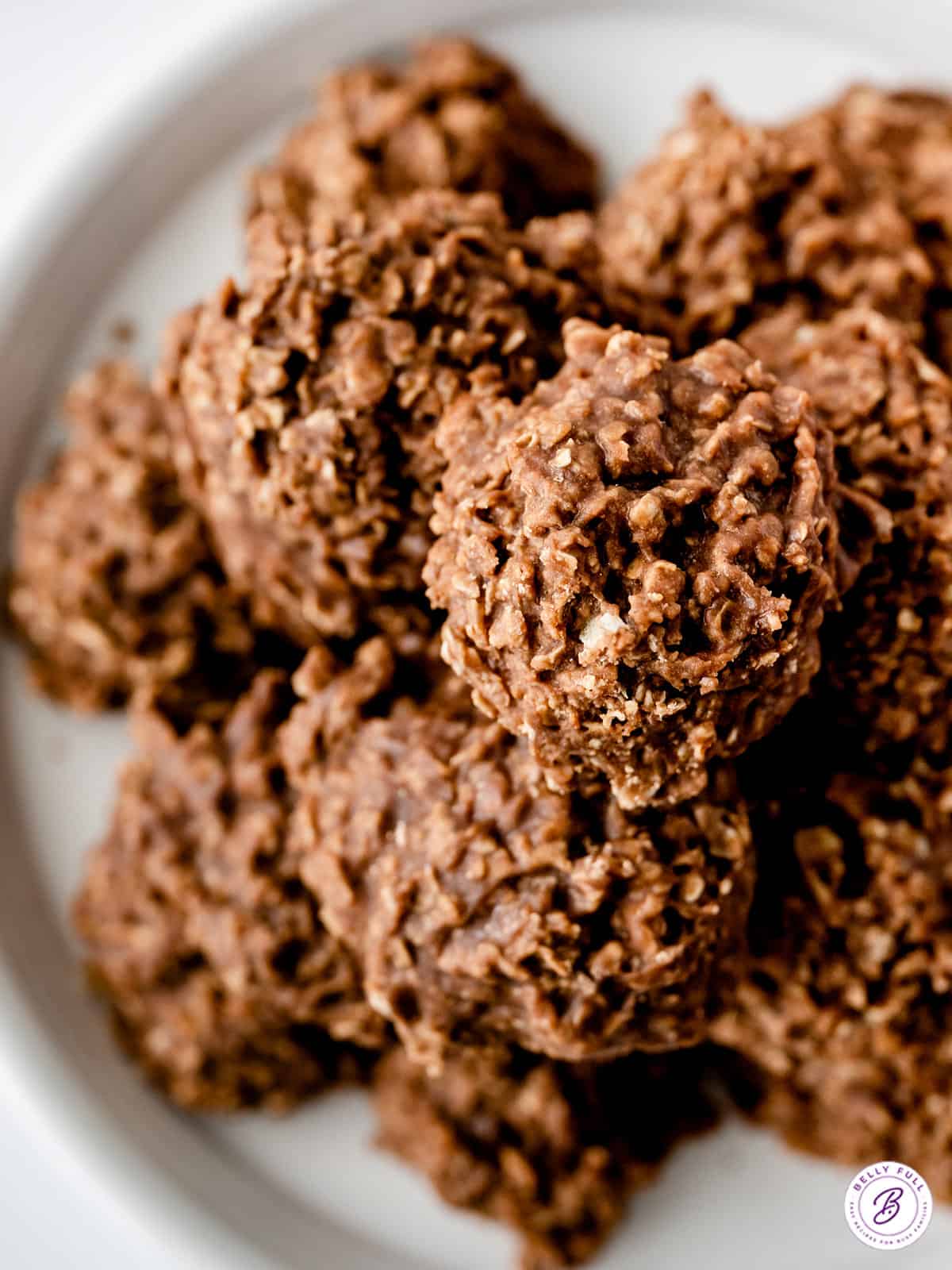 Chocolate No Bake Cookies Recipe - Belly Full