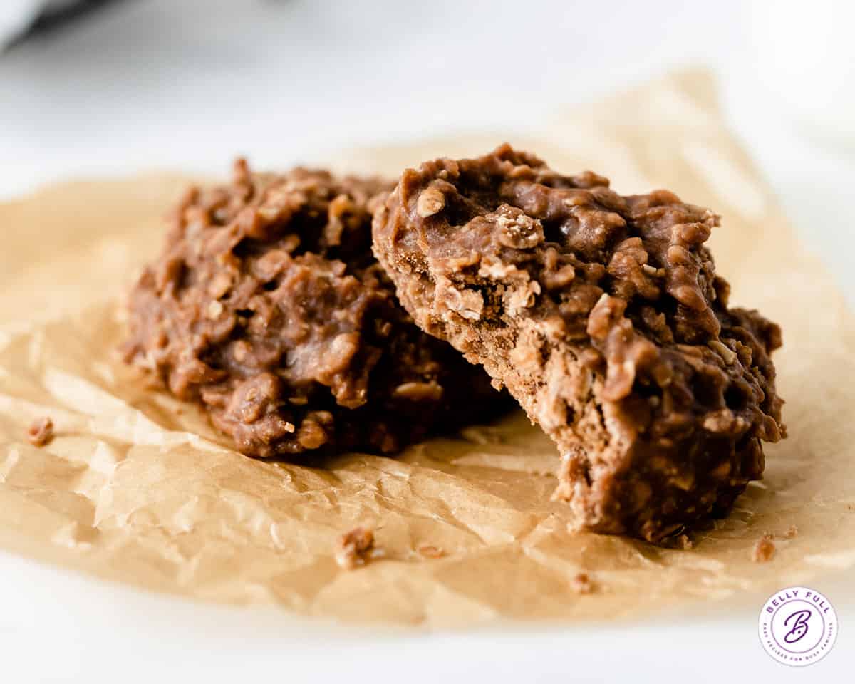 Chocolate No Bake Cookies Recipe - Belly Full