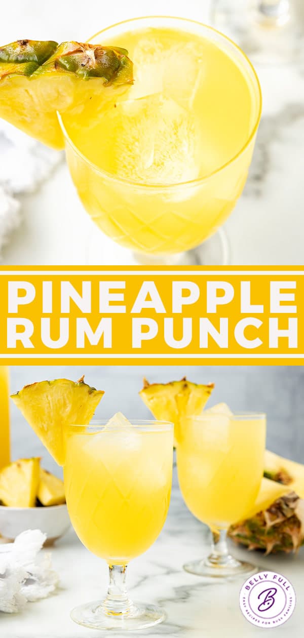 Pineapple Rum Punch Recipe - Belly Full