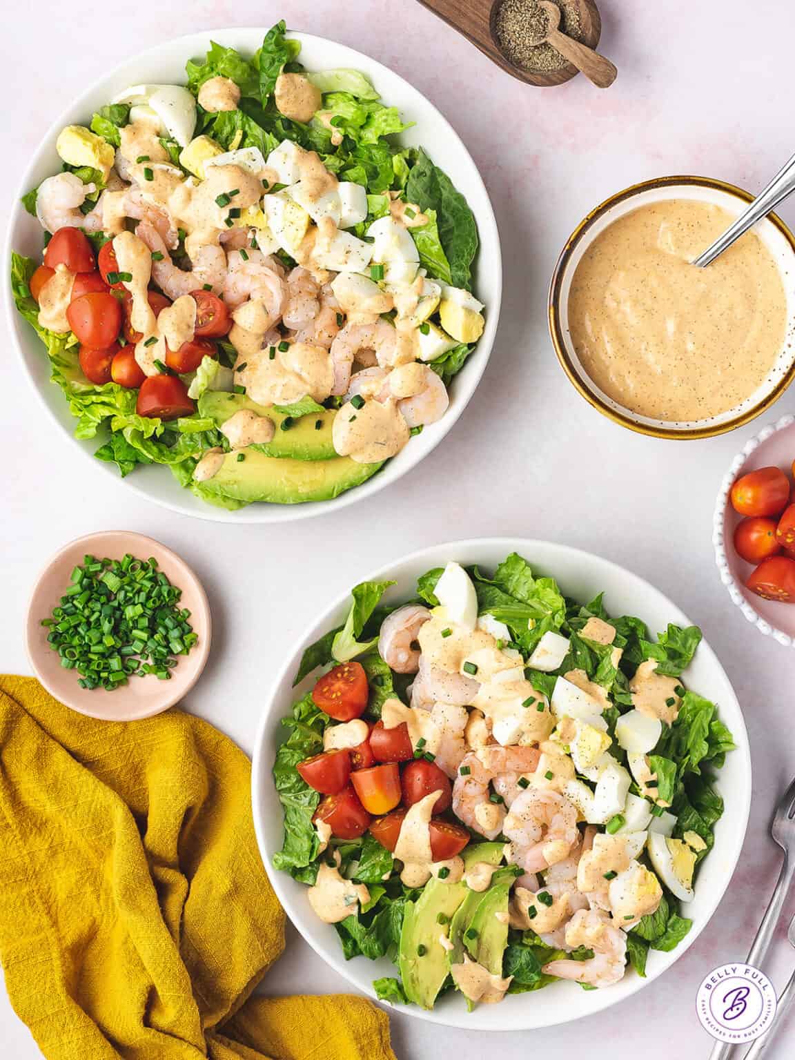 Shrimp Louie Salad Recipe - Belly Full
