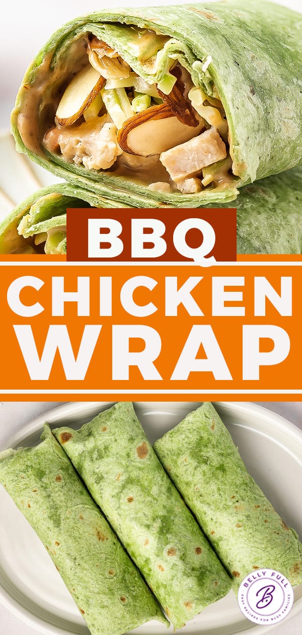 Barbecue Chicken Wrap Recipe - Belly Full