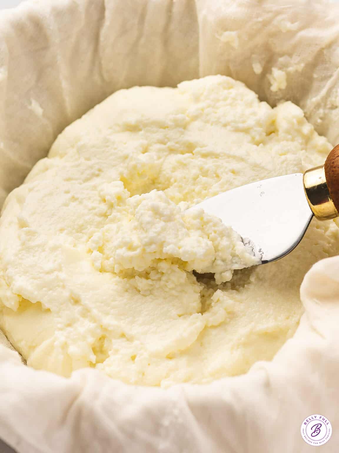 Homemade Ricotta Cheese Recipe - Belly Full