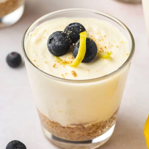 Easy Lemon Cheesecake Mousse - Belly Full